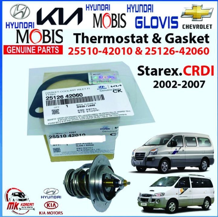 [GENUINE] Thermostat & Gasket. D4CB.CRDI Starex(2002-2007), Sorento ...