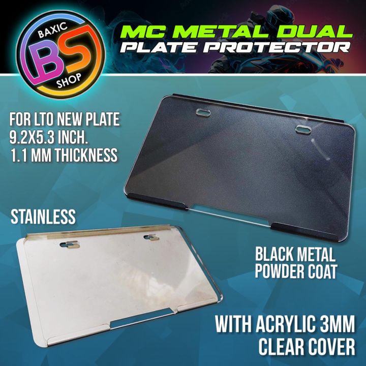 Motorcycle Metal/Stainless Dual Plate Protector | Lazada PH