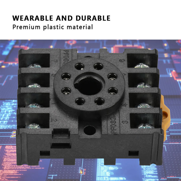 PF083A 8 Pins Power Relay Base Socket for MK2P AH3 Time Relay | Lazada PH