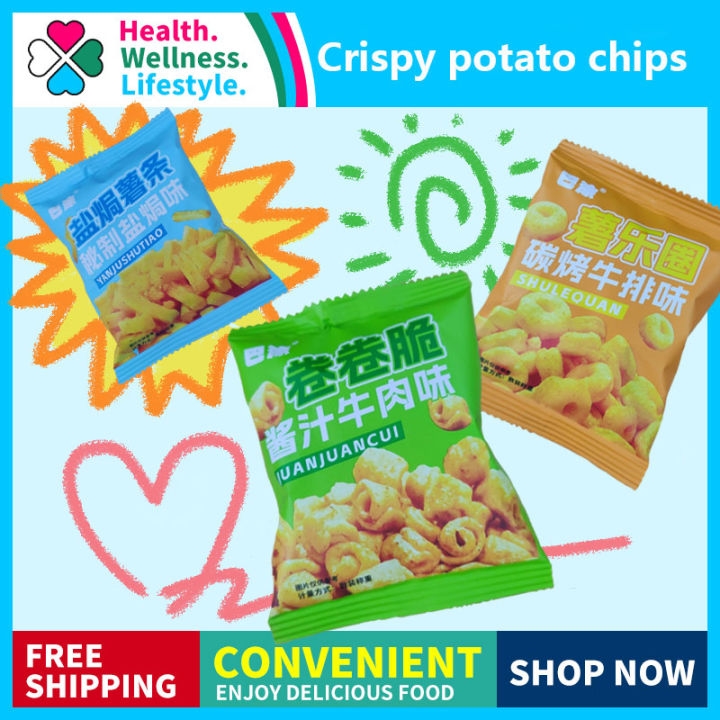 Snackers Nachos Chip Potato(Three flavor)Chips fries Chichirya ng Pinoy ...