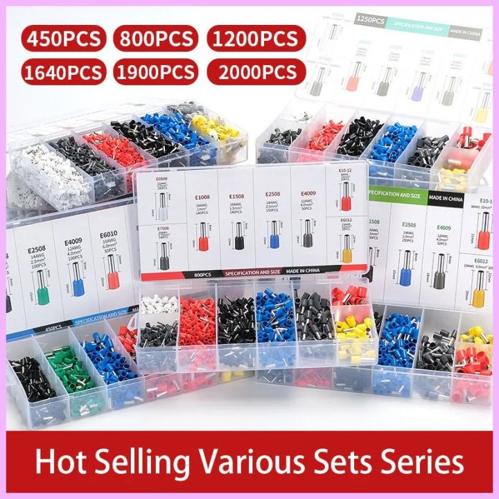 [HOT WIRE ACCESSORIES 168] 200-2120 PCS Boxed VE tube type terminal pin ...