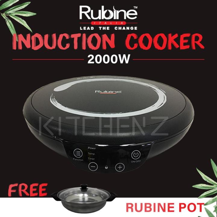 Rubine Electric Ceramic Induction Cooker RIH-ENSO-BL Free Cooking POT ...