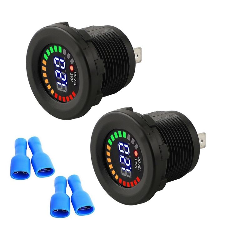 Gracekarin LED Digital Voltage Display Meters for DC 12V Vehicles For ...