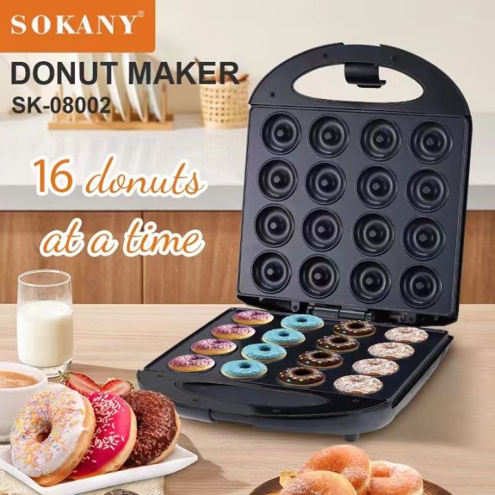 Mini Dount Maker 6 holes Donut Machine Electric Donut Maker Waffle ...