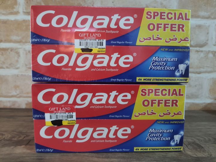 COLGATE FLOURIDE and CALCIUM TOOTHPASTE 176.4g x 4 🇦🇪 | Lazada PH