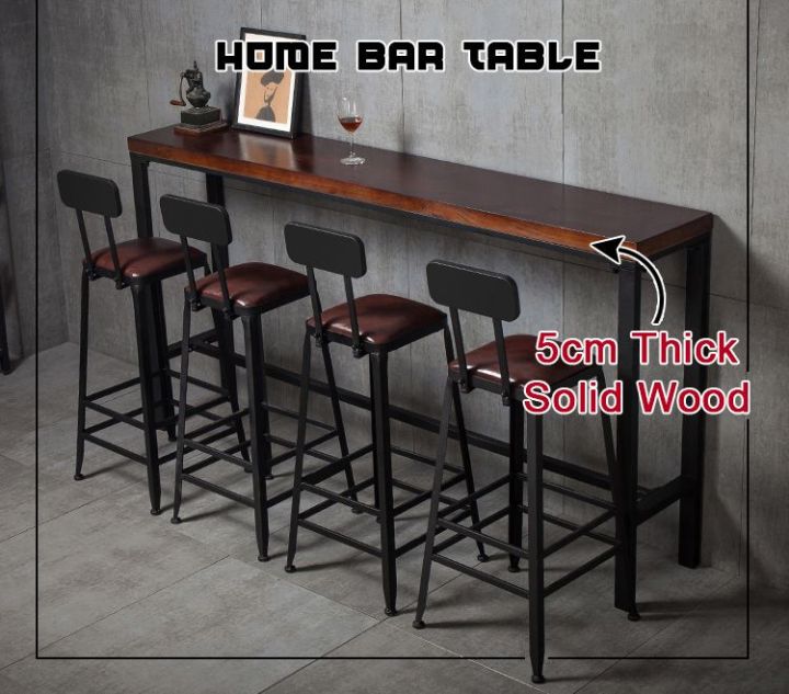 Longines Mini Bar table Bar Stools Home Tall High Table Office Dining ...