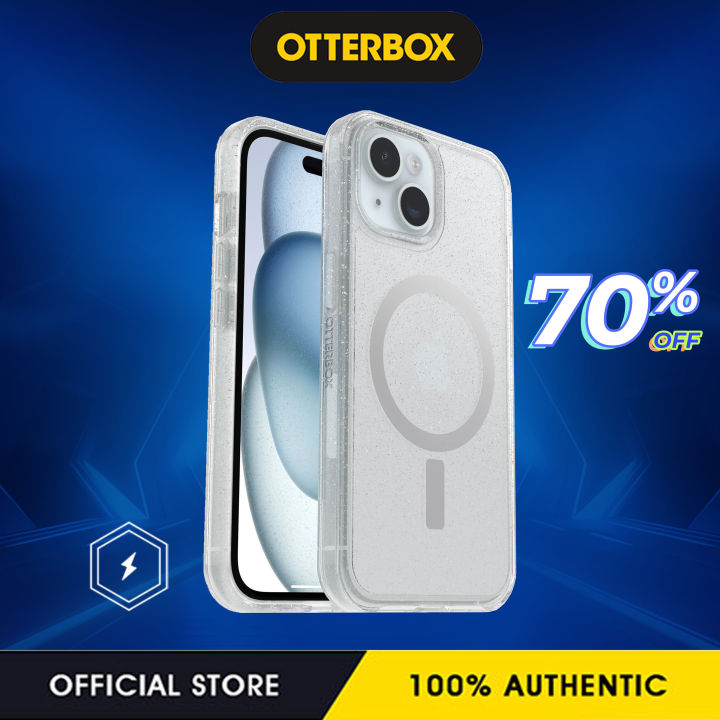 OtterBox Symmetry Series Clear Antimicrobial Case for iPhone 15 Pro Max / iPhone 14 Pro Max ...