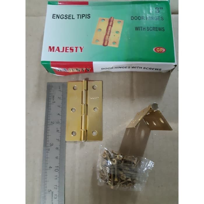 Engsel Kupu Mini Kecil 3" kuningan Pintu Lemari Kayu Kotak Box Peti ...