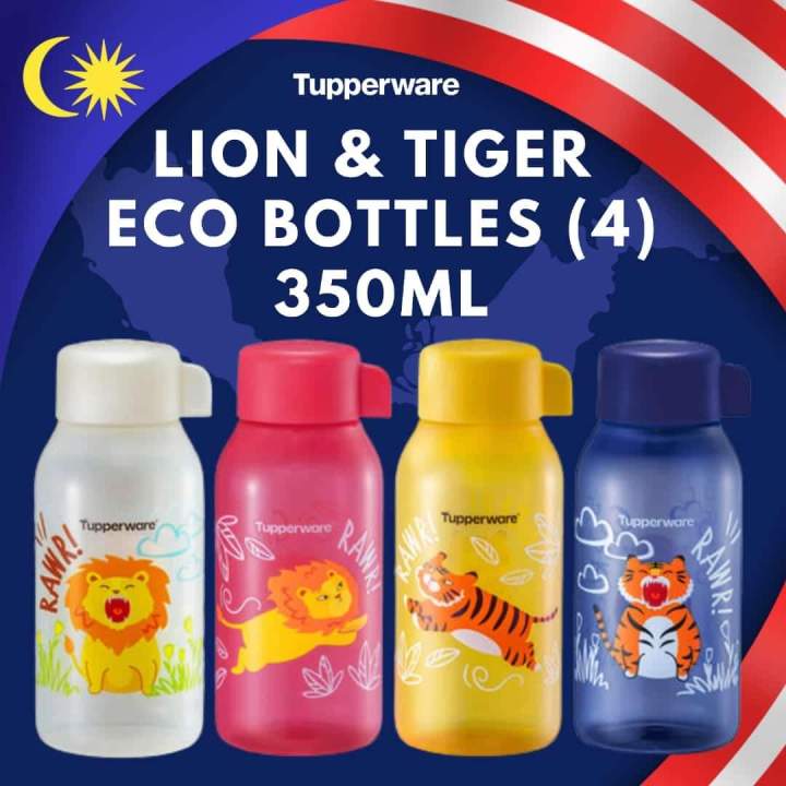 Tupperware Lion & Tiger Eco Bottles 350ml | Lazada