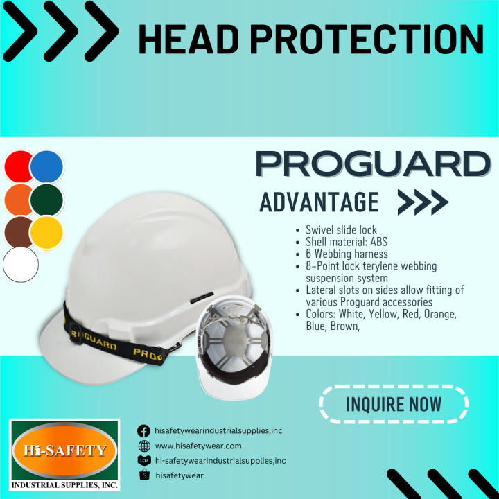 PROGUARD Industrial Safety Helmet / Hard Hat Construction Helmet Heavy ...