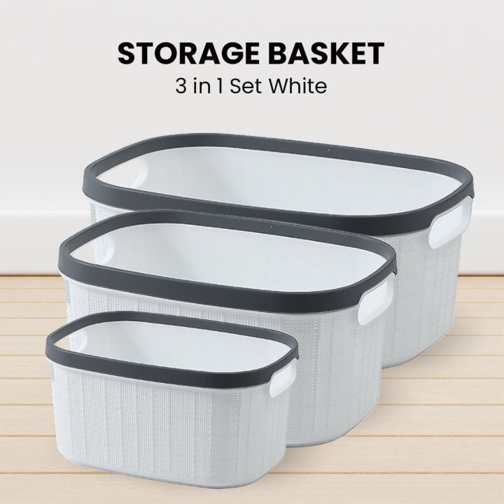 Japanese Style Rectangular Wardrobe Clothes Sundry Laundry Basket ...