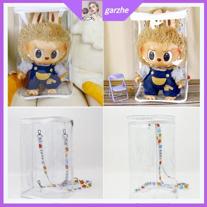 GARZHE24272 Lớn Túi đựng búp bê cotton Túi bảo vệ labubu PVC Hộp chống ...