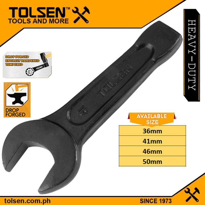 Tolsen Heavy Duty Open Ended Slogging Wrench (36 | 41 | 46 | 50mm) For ...