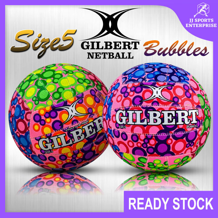 Gilbert Supporter Netball Bubbles (Size 5) Gilbert Netball Ball Bola ...