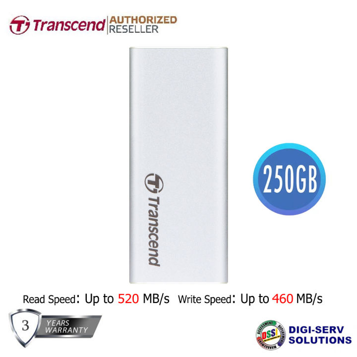 COD Transcend 250GB ESD260C USB 3.2 Gen 2 Type-C Portable SSD ...