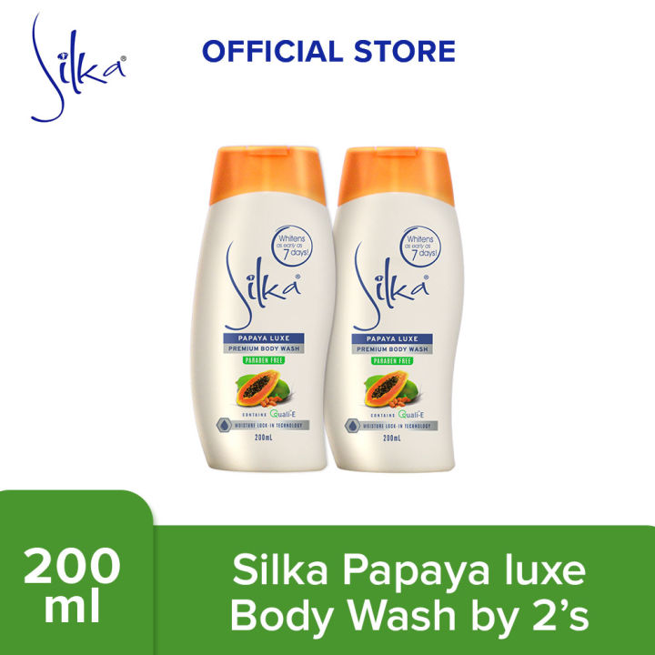 Silka Premium Body Wash Papaya Luxe 200mL by 2's | Lazada PH