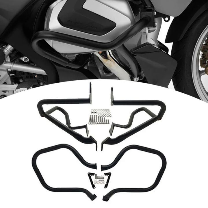 Untuk BMW R1250RT Front & Rear Engine Guard Side Saddlebag Crash bar ...