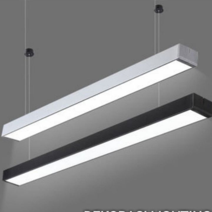 Kap Lampu Gantung Kantor TL Linear T8 LED Balok 120cm 1x18w 120 cm ...