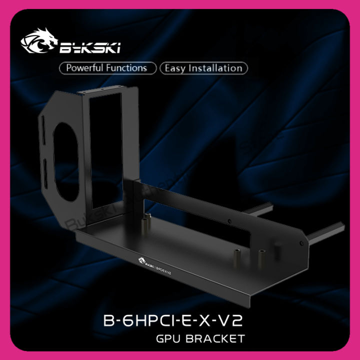 Bykski 6HPCI-E,GPU Holder Vertical Mounting Graphics Card Bracket With PCI Extension Cable,PCI-E ...