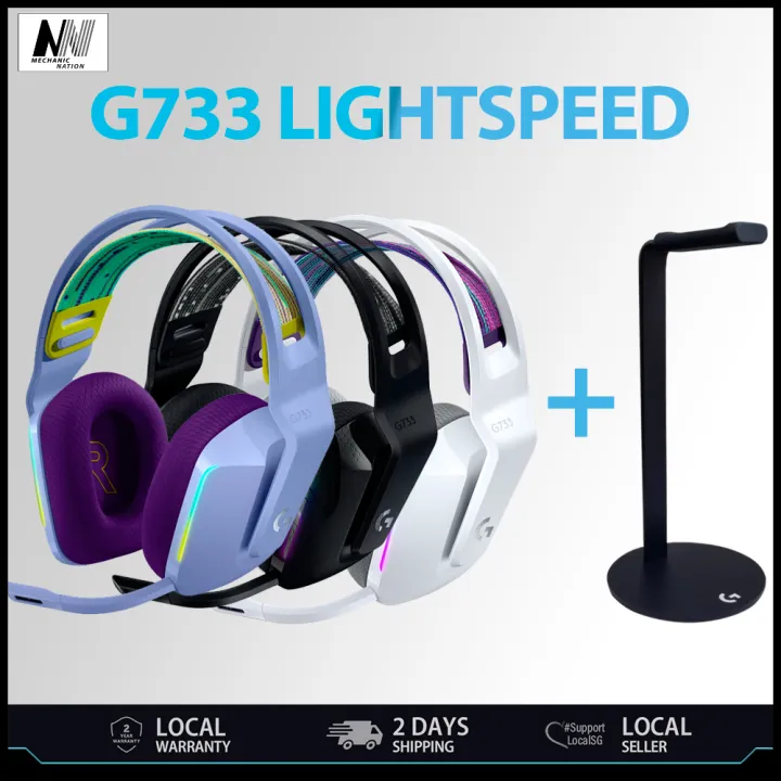 Logitech G733 Lightspeed Wireless Gaming Headset with Suspension ...