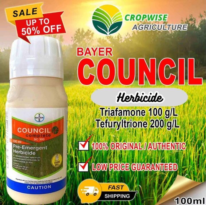 Bayer COUNCIL Complete SC300 Pre-Emergent Herbicide 100ml | Lazada PH