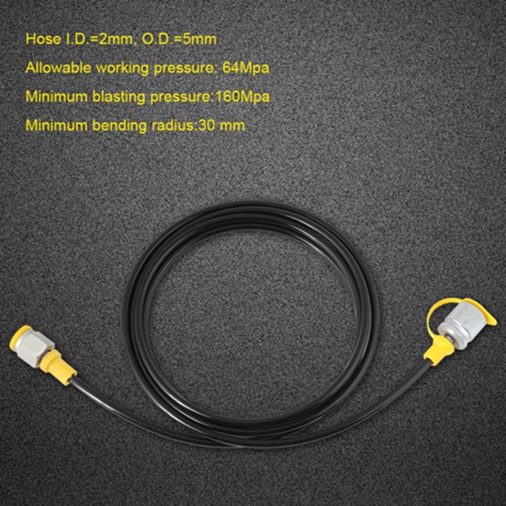 Hydraulic Pressure Test Hose 2.0m/6FT (1/4BSP) High Pressure Gauge ...