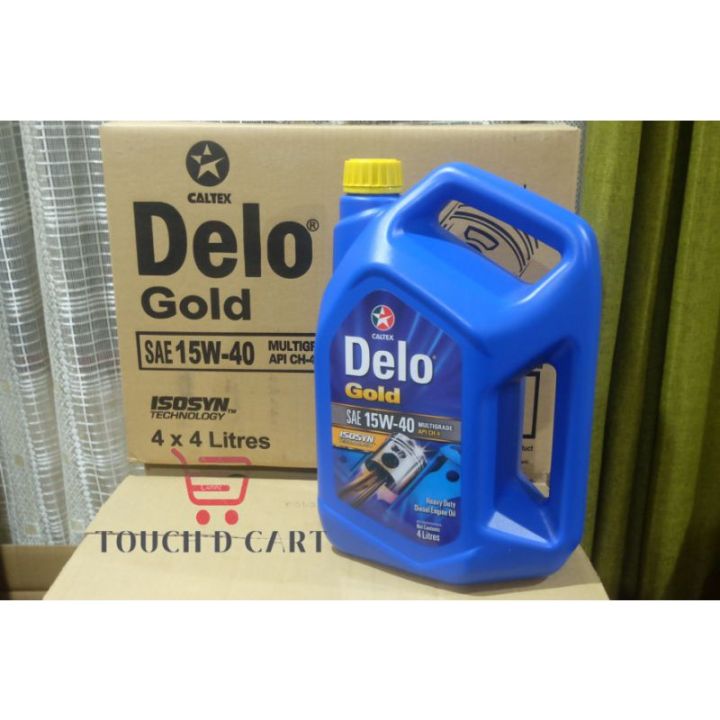 Fast send CALTEX Delo Gold Multigrade SAE 15W40 4 liters | Lazada PH
