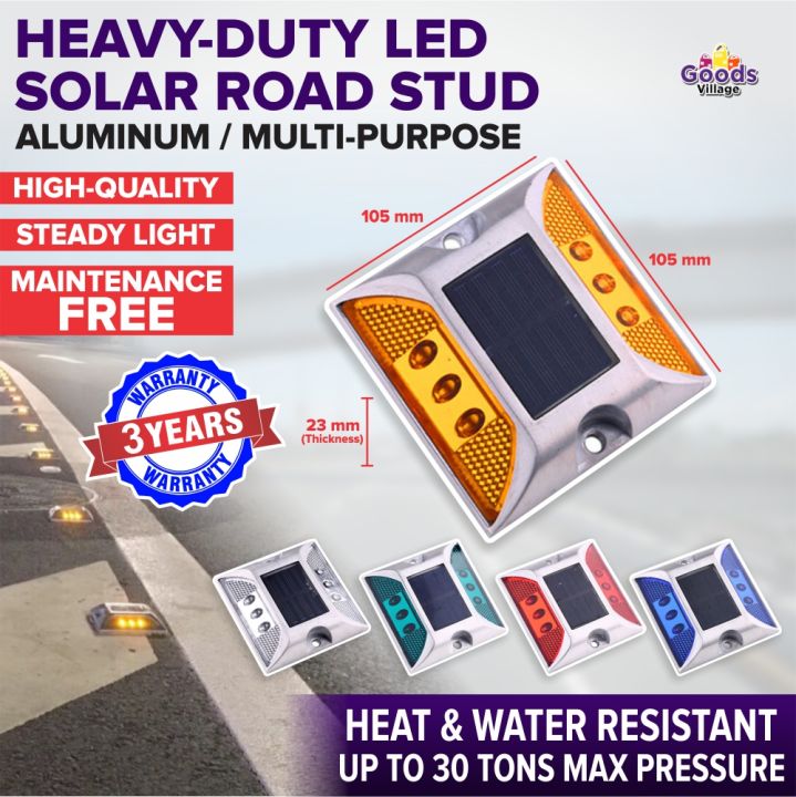 Heavy-Duty LED Solar Stud Recessed / Road Stud / Highway Stud / Pathway ...