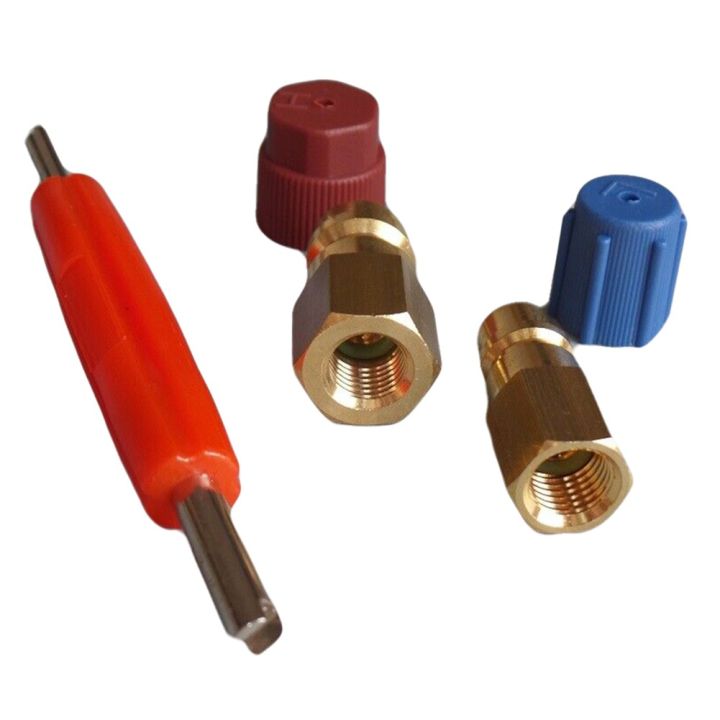 MileAuto 2* High-Low Side Convert R12 To R134a Adaptor A/C Aircon ...