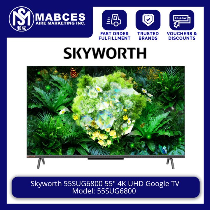 Skyworth 55SUG6800 55" 4K UHD Google TV | Lazada PH