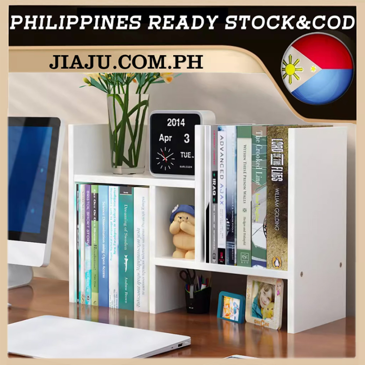 Freely Assembled Desktop Bookshelf Multi-functional Wooden Storage Rack ...