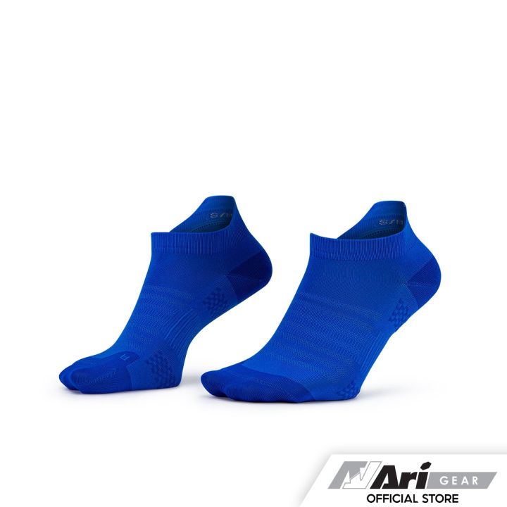 ARI LIGHTWEIGHT RUNNING TAB SOCKS - ROYAL BLUE/BLUE/SILVER ถุงเท้า อาริ ...