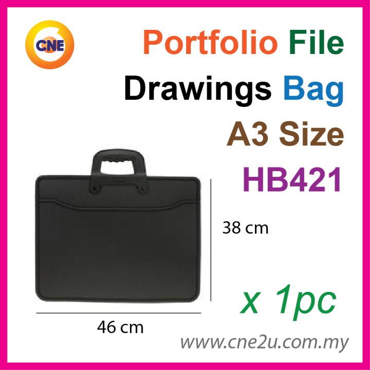 A3 Portfolio File Drawing Bag / Seminar Bag HB421 / A3 Bag / Business ...