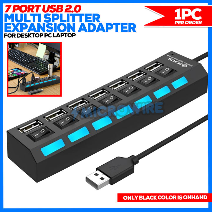 7-Port HUBs High Speed USB 3.0 Multi HUB Splitter Expansion Computer ...