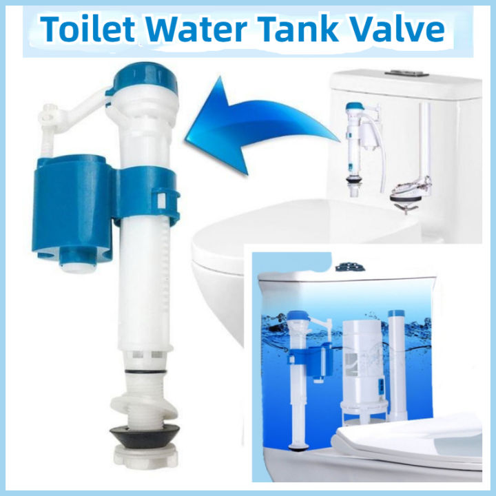 Toilet Water Tank Flush Inlet Valve Compact Bottom Valve Bottom Siphon ...