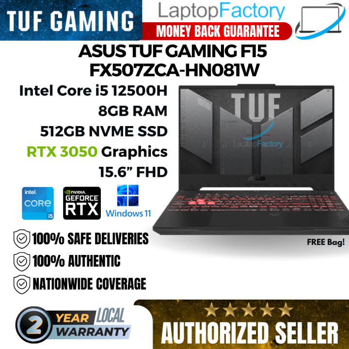Asus TUF Gaming F15 FX507ZC4-HN081W i5 12500H 8gb ram 512 SSD 15.6" FHD ...