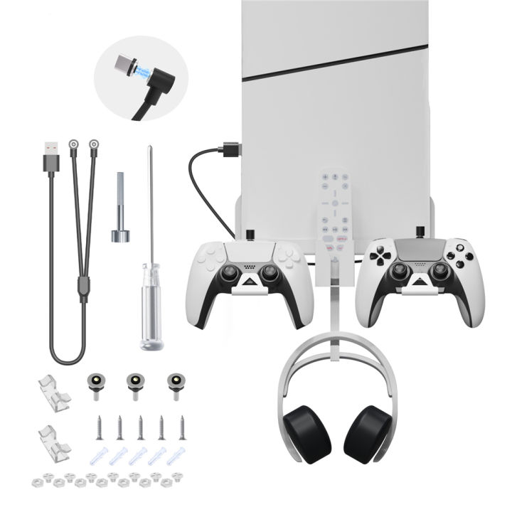 Wall Mount Bracket For PS5 Slim Controller Charging Cradle For PS5 Slim ...
