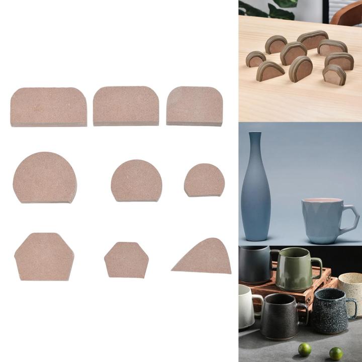 Hifer ชุดโมเดลมือจับแก้วเครื่องปั้นดินเผา9ชิ้นที่จับแก้วเครื่องมือทำตู้ ...