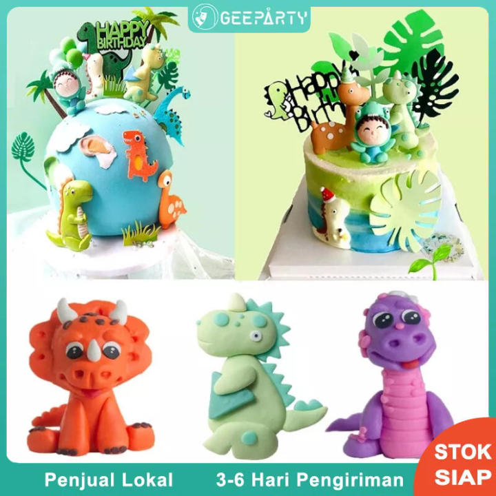 Cake Topper Dinosaurus Stegosaurus/T-Rex/Brontosaurus | Lazada Indonesia