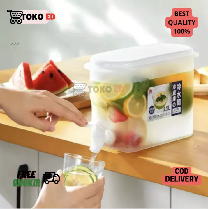 PROMO TERLARIS (COD) !!!! DISPENSER JUICE DENGAN KERAN 3.5L ...