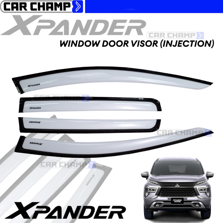 Mitsubishi Xpander 2018 to 2024 INJECTION Window Door Rain Visor BLACK ...