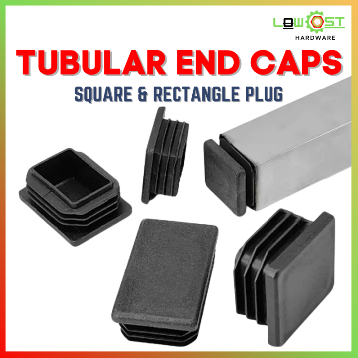 Tubular Square & Rectangle Plastic Plug Furnitures Insert Plug, Steel ...