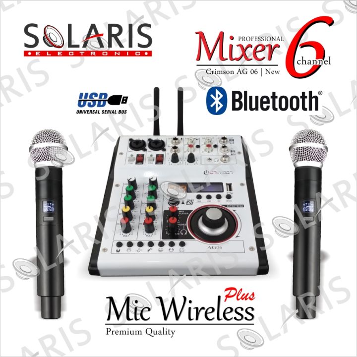 MIXER 6 Channel BLUETOOTH 99 DSP Plus MIC WIRELESS Crimson AG-06 | Lazada Indonesia