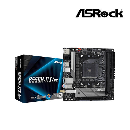 ASROCK B550M-ITX/ac Motherboard - AMD B550 AM4 Socket / DDR4 / Mini-ITX ...