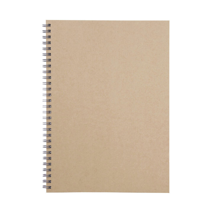 MUJI Recycled Paper Wirebound Notebook B5 / Plain / Beige | Lazada