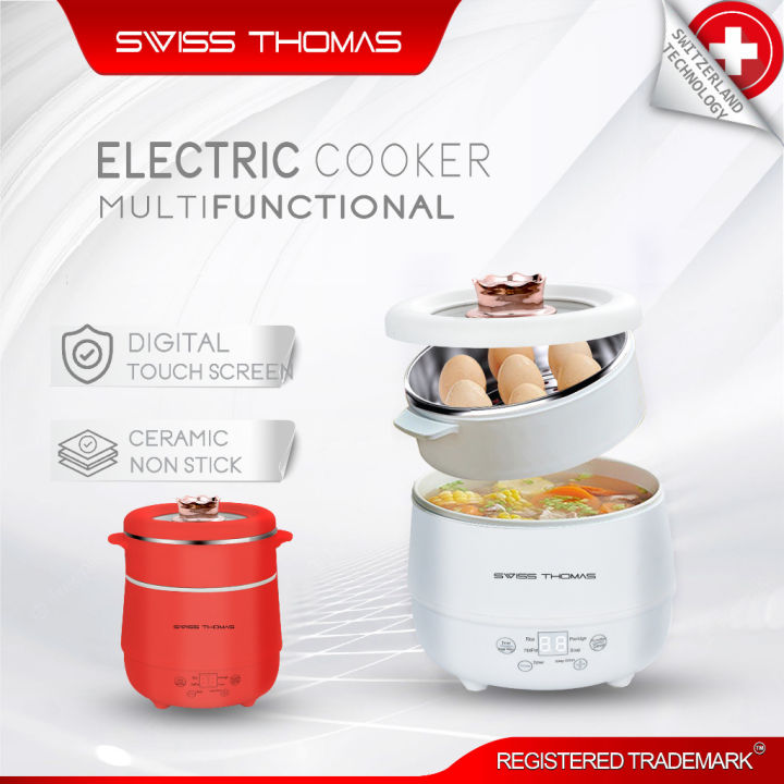 SwissThomas 1.8L Mini Rice Cooker Periuk Nasi Digital Cooking Pot ...