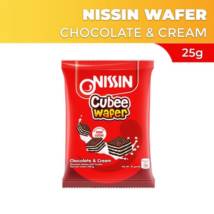 Nissin Cubee Wafer Chocolate & Cream 25g | Lazada PH