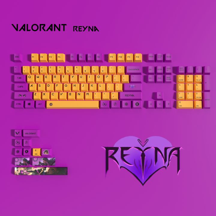 Valorant Reyna Keycaps Trọn Bộ Chất Lượng Cao Pbt Dye Sub Keycaps OEM ...