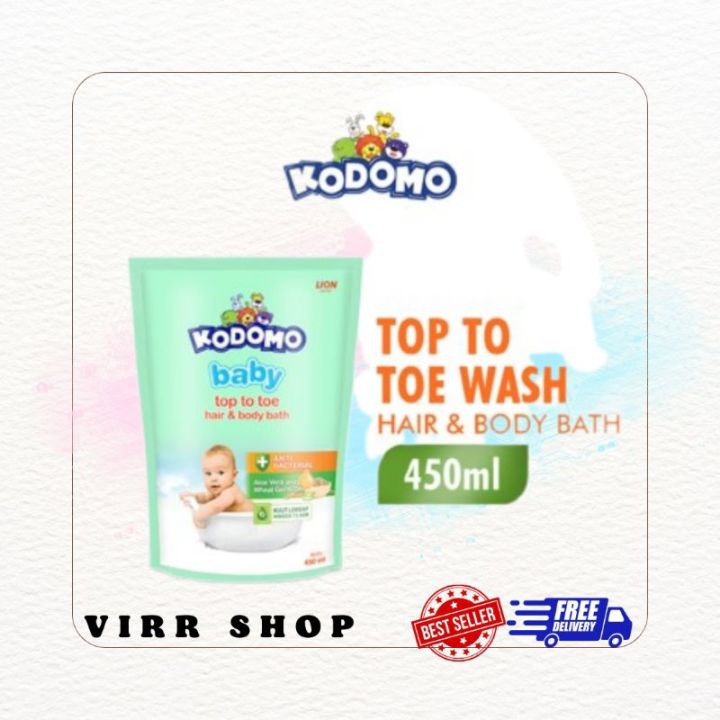 KODOMO Top To Toe Hair & Body Bath 450Ml | Lazada Indonesia