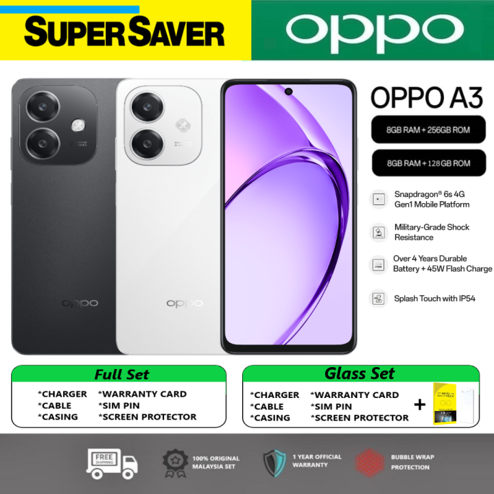 OPPO A3 New (8GB RAM + 256GB ROM) (8GB RAM + 128GB ROM) Snapdragon ...